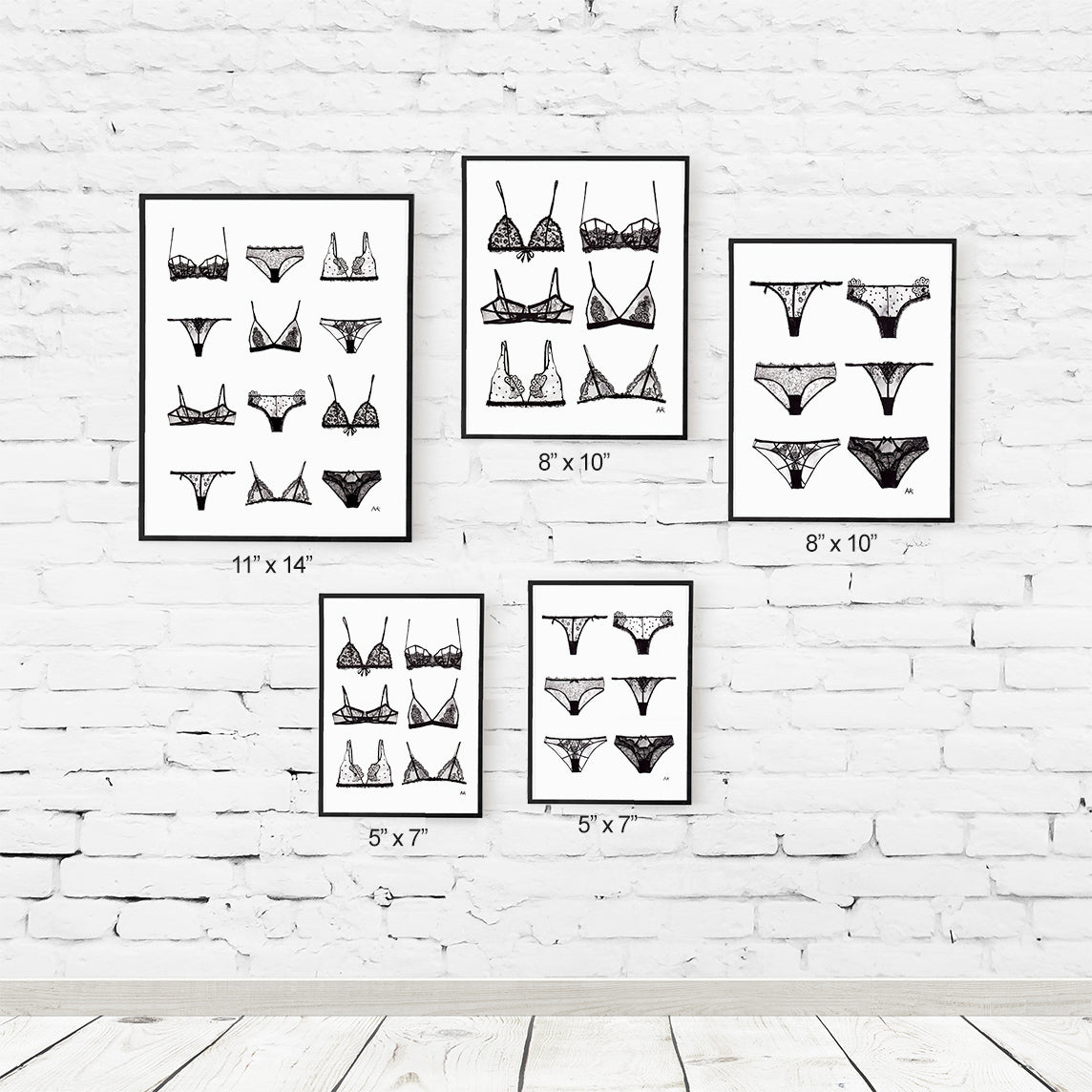 Bra Lingerie Art Print – akrDesignStudio