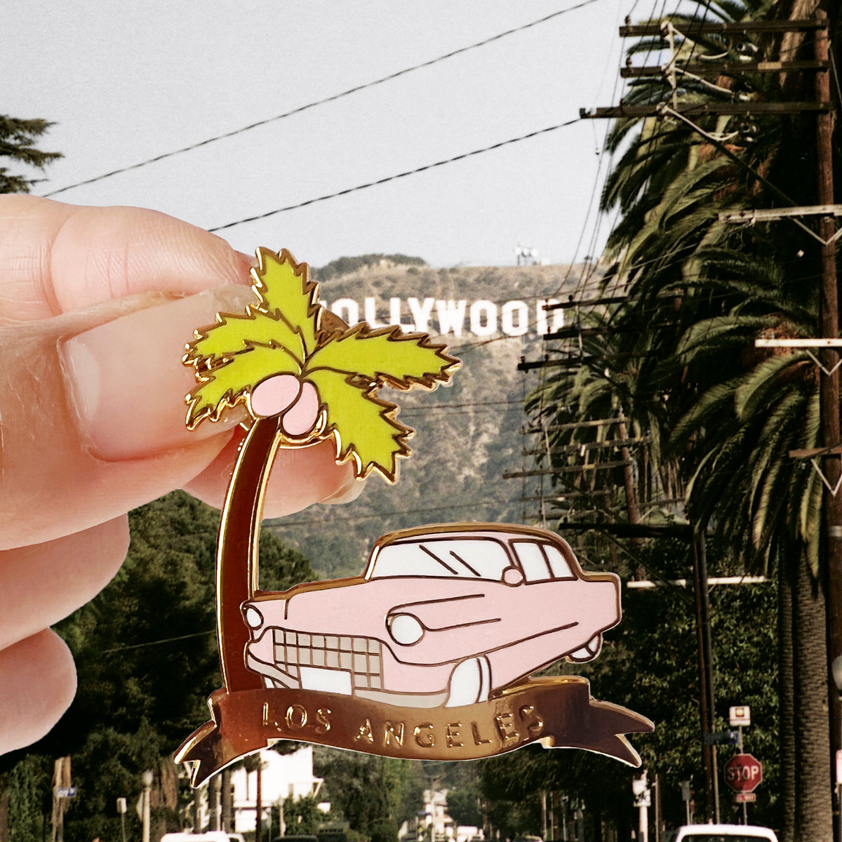 Los Angeles Enamel Pin – akrDesignStudio